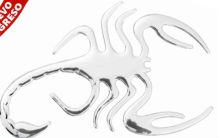 VikingoBiker - STICKER ALACRAN PVC CROMADO